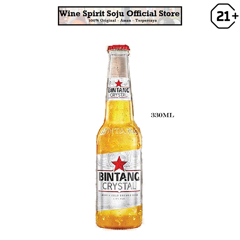 Jual Bir Bintang Crystal 330ml Botol | Shopee Indonesia