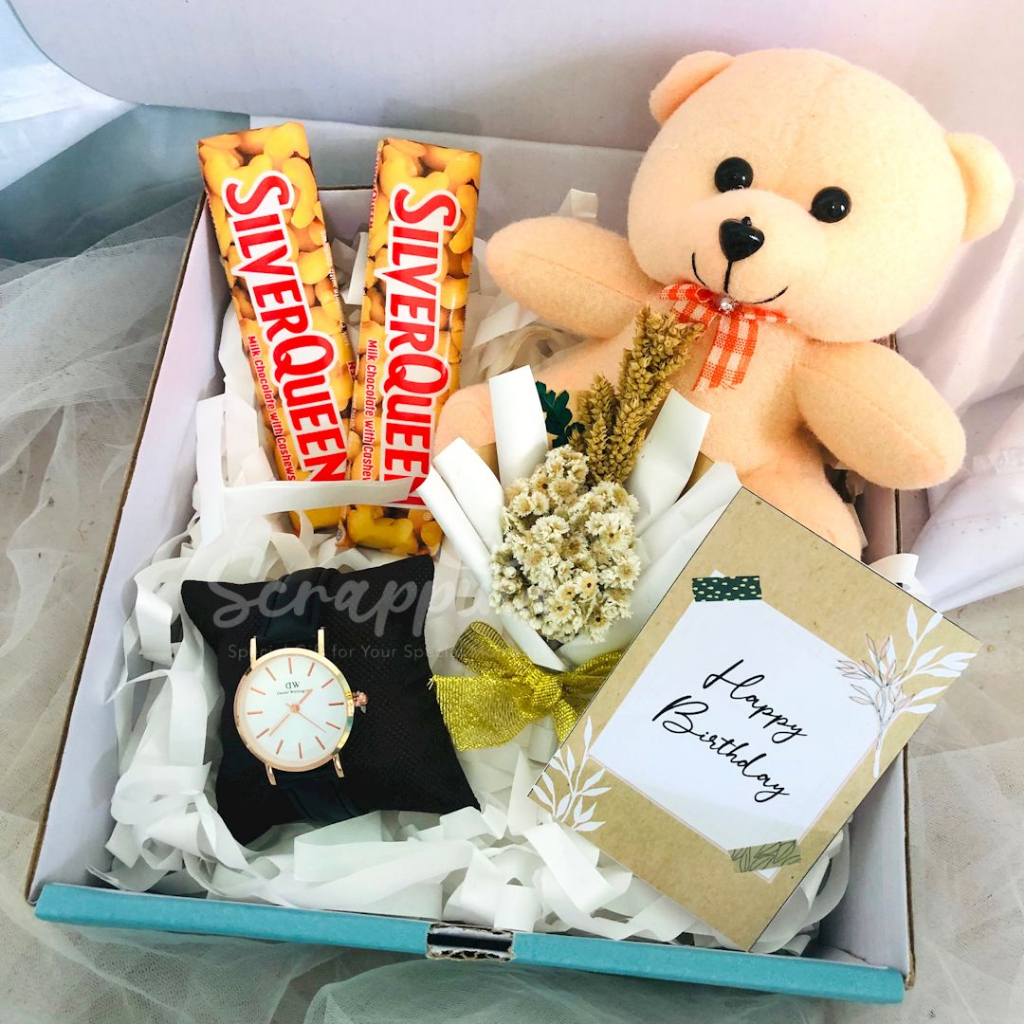 Jual Kado Ulang Tahun Pacar Cewek Kado Ultah Valentine Aniversary Hampers Jam Tangan Cewek Ready ...