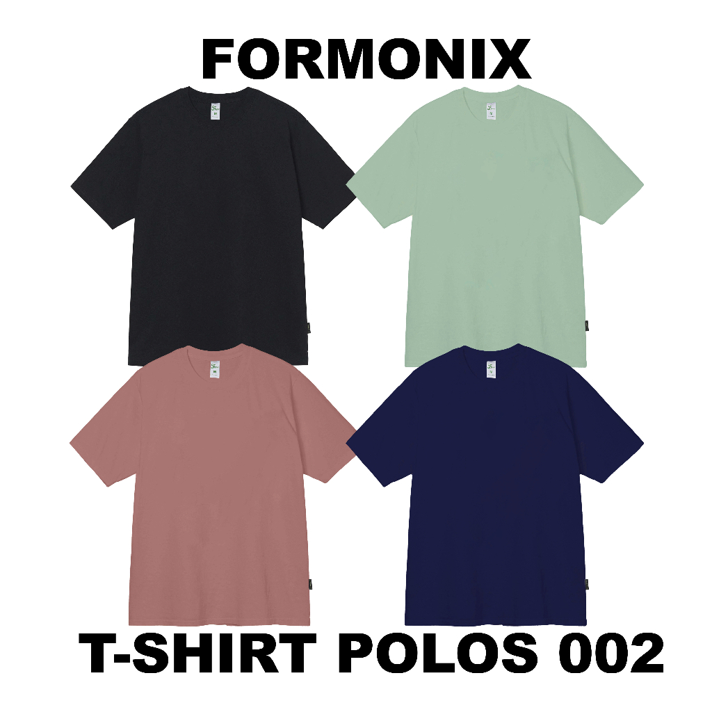 Jual FORMONIX Kaos Polos Seris 002 Cotton Combed 24s I T-shirt 24s ...