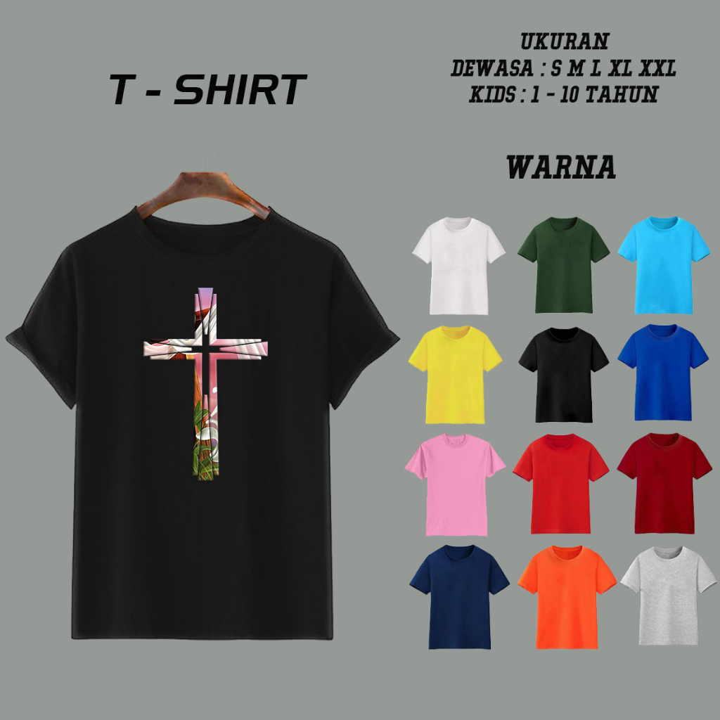 Jual KAOS ROHANI SALIB SEGI NEW / KAOS FAMILY ROHANI / BAJU ANAK 1 ...