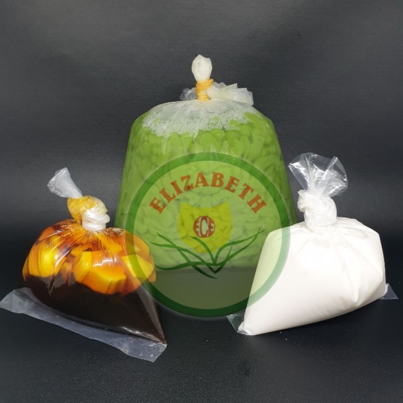 Jual Es Cendol Elizabeth Kemasan 1/2 Kg Pisah Santan Gula Pakai Nangka ...