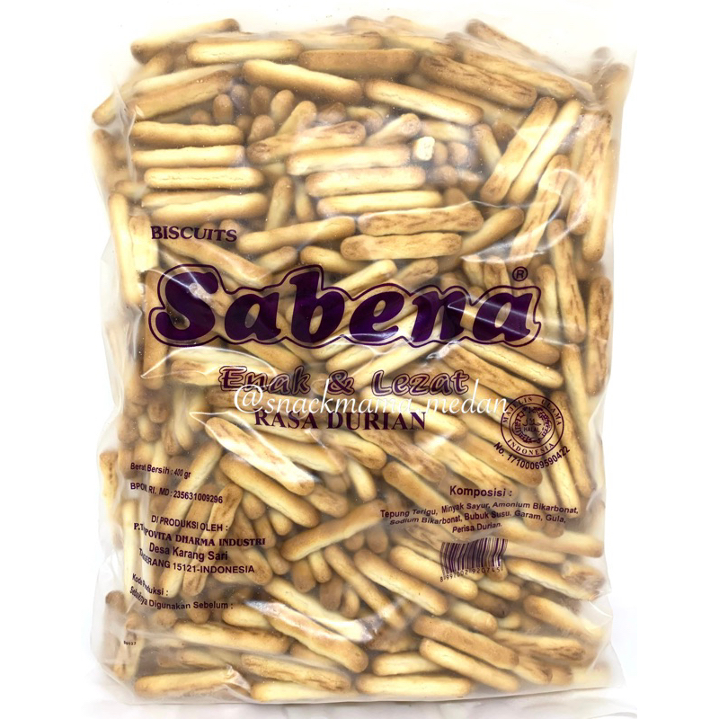 Jual BISKUIT STIK DURIAN SABENA 400GR | Shopee Indonesia