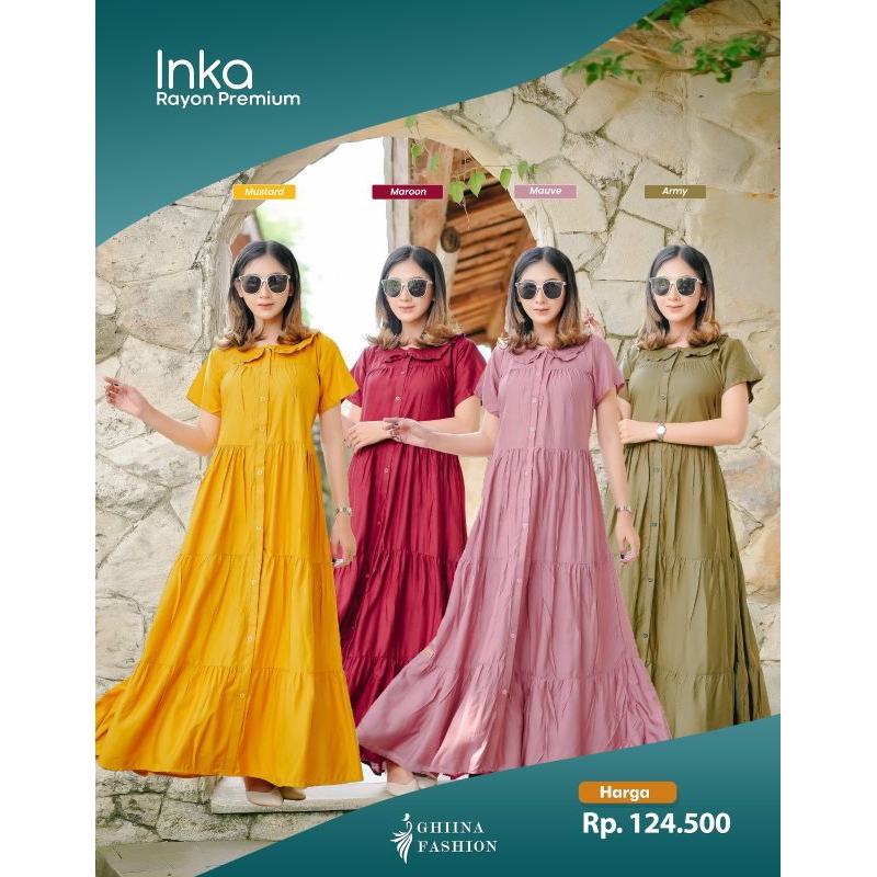Jual INKA DRESS - GHINA FASHION | Shopee Indonesia