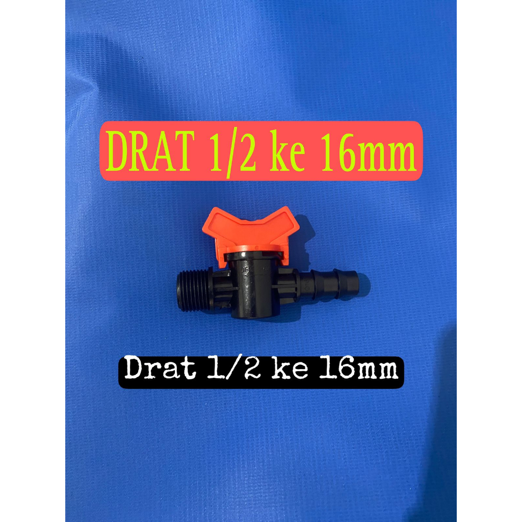 Jual Chek Kran Valve Drat Pipa 1/2 inch ke Selang 13/16mm konektor stop ...