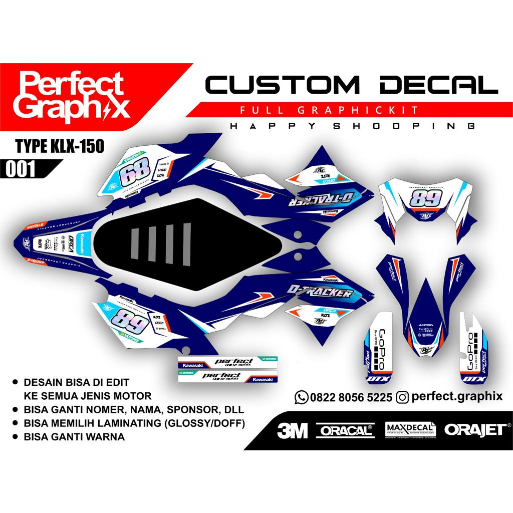Jual Decal Dtracker 150 full body [bisa custom] Decal dtx full body ...
