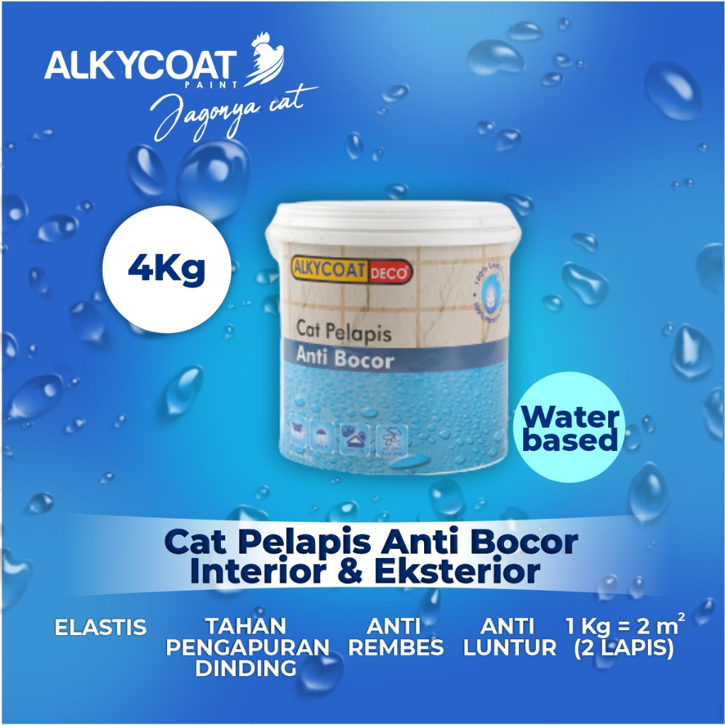 Jual CAT PELAPIS ANTI BOCOR / Cat Waterproofing Premium / Cat Anti Bocor / Cat Tembok Anti Air ...