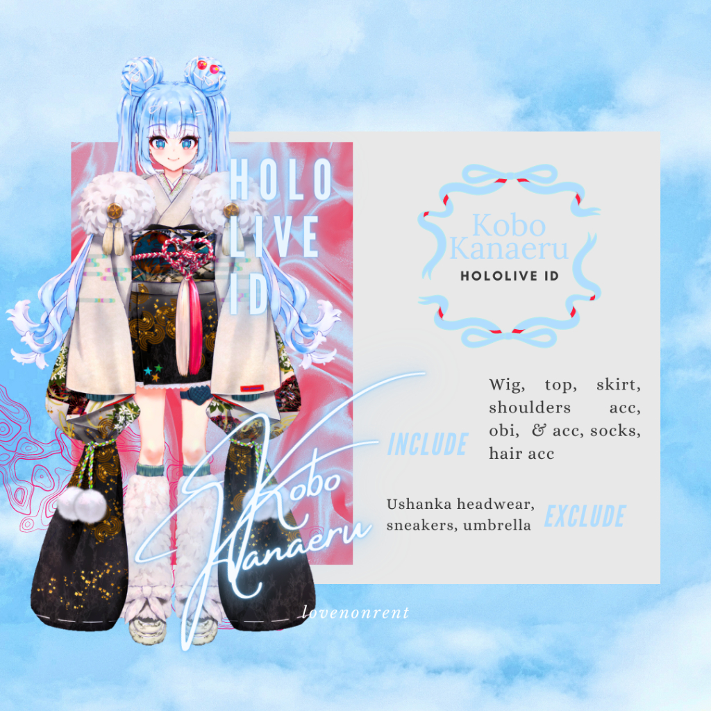 Jual Hololive ID Kobo Kanaeru Kimono ver. Costume Cosplay Rental ...