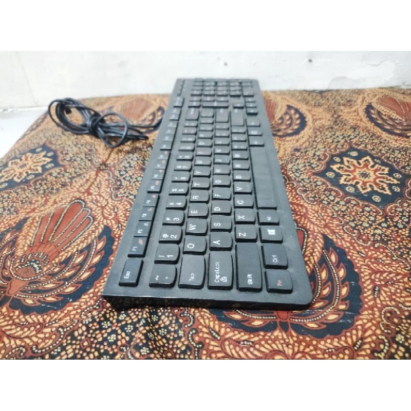 Jual KEYBOARD USB LENOVO SLIM ORIGINAL MURAH | Shopee Indonesia
