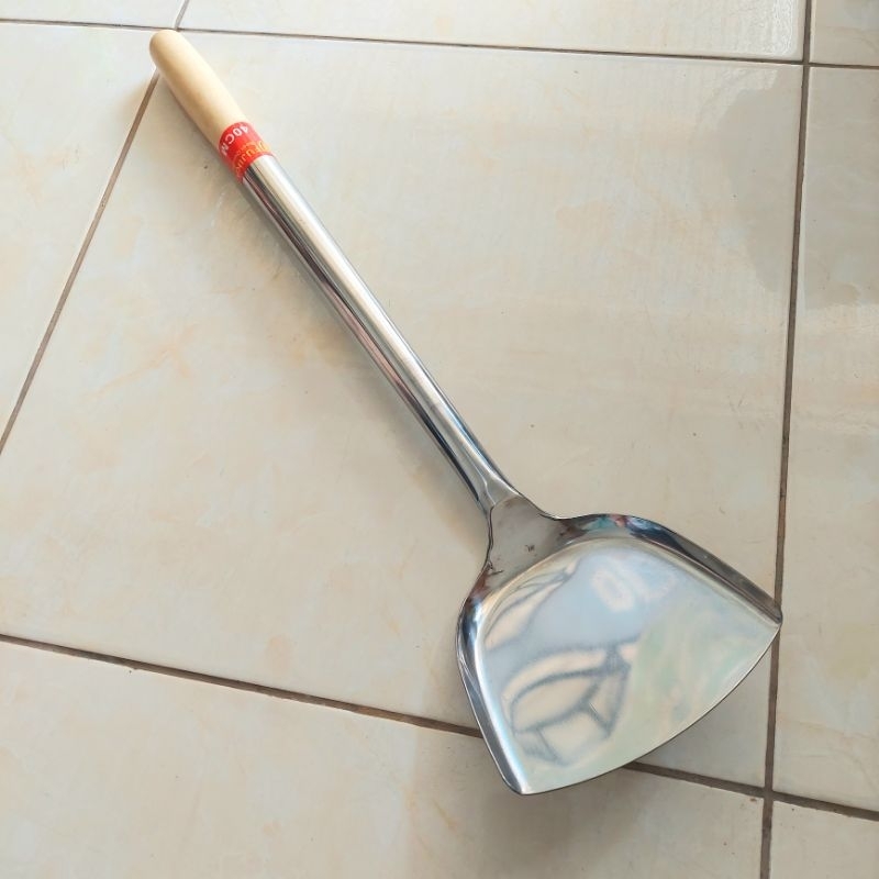 Jual Sutil Sendok Goreng Sodet Stainless Fujika gg Kayu Panjang Jumbo ...