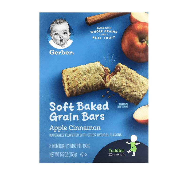 Jual Gerber Organic Soft Baked Grain Bars 12+ Months Strawberry Banana ...
