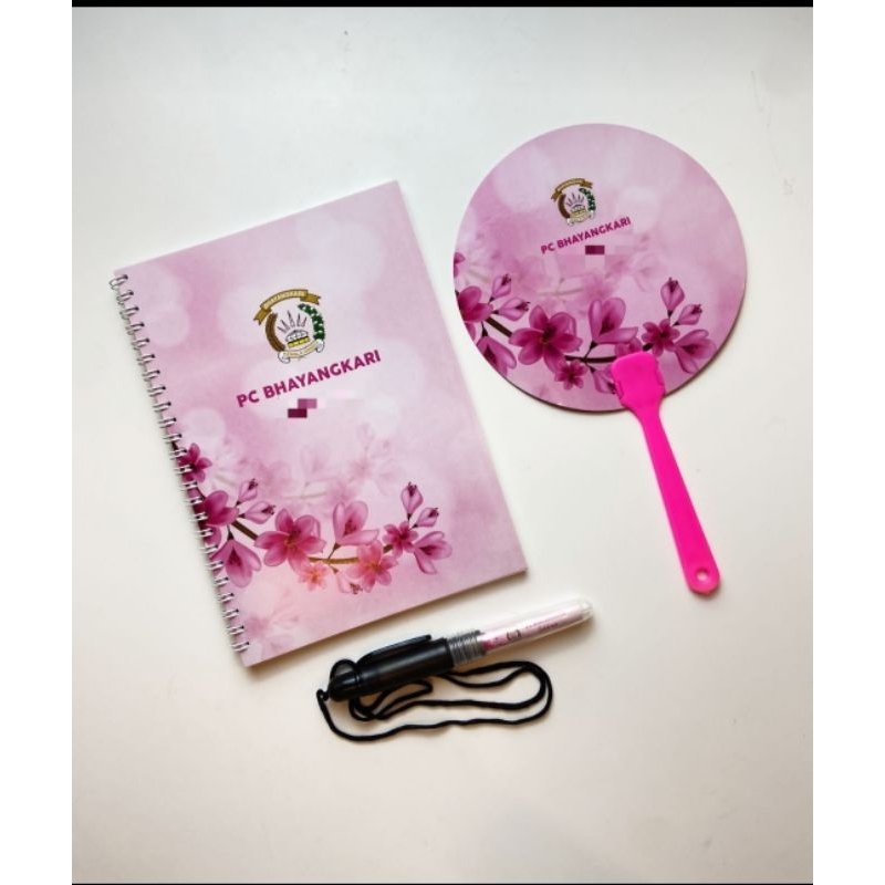 Jual Souvenir seminar kit / Kipas Custom / blocknote custom / pulpen ...