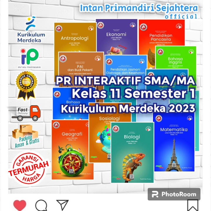 Jual PROMO !!! BUKU PR Interaktif Kurikulum Merdeka SMA/MA : KELAS 11 semester 1 , 2 terbaru ...