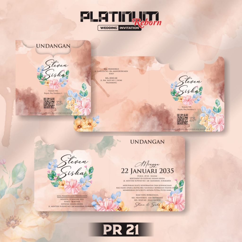 Jual Platinum Reborn PR 021 TF Blanko Undangan | Undangan Murah | Blanko Undangan | Shopee Indonesia