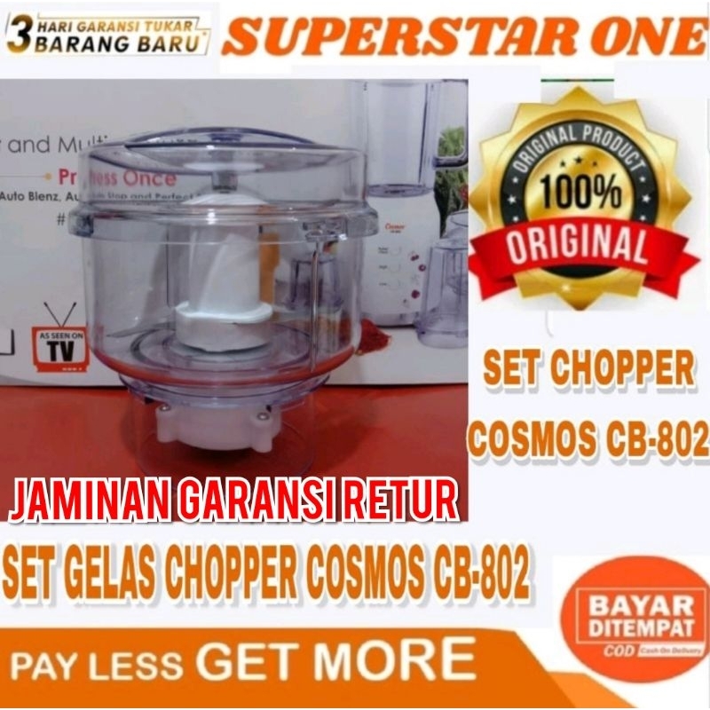 Jual Cosmos Set gelas Chopper penggiling daging Blender CB-802 gelas ...