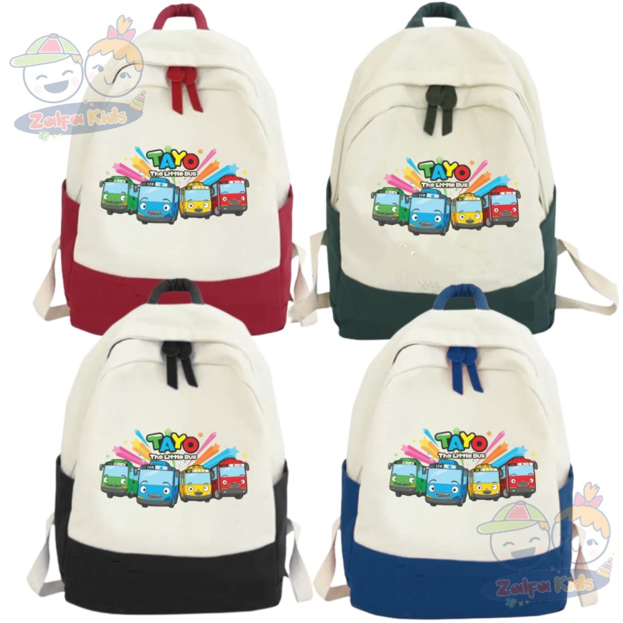 Jual TAS RANSEL BACKPACK SEKOLAH ANAK ANAK TAYO THE LITTLE BUS GRATIS ...