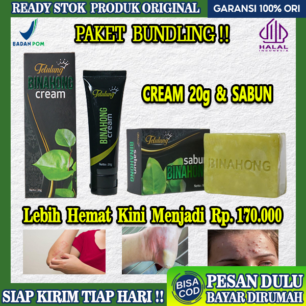 Jual Paket Hemat Obat Gatal Kudis/Kutu Scabies Cream 20g dan Sabun ...