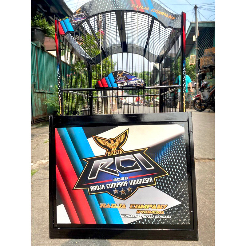 Jual SANGKAR KANDANG KOTAK DECAL RADJA RCI Original | Shopee Indonesia