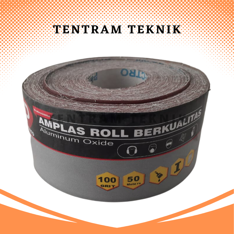 Jual Amplas Roll Primero Grit 100 / Amplas Rol Meteran 100 Primero 50 ...