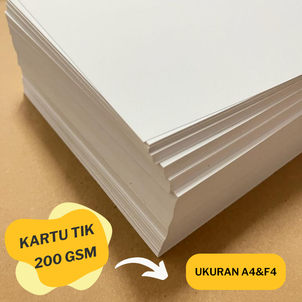 Jual [Isi 50 lembar]Kartu Tik Kertas Tik Karton Tik Brief Card BC 200 ...