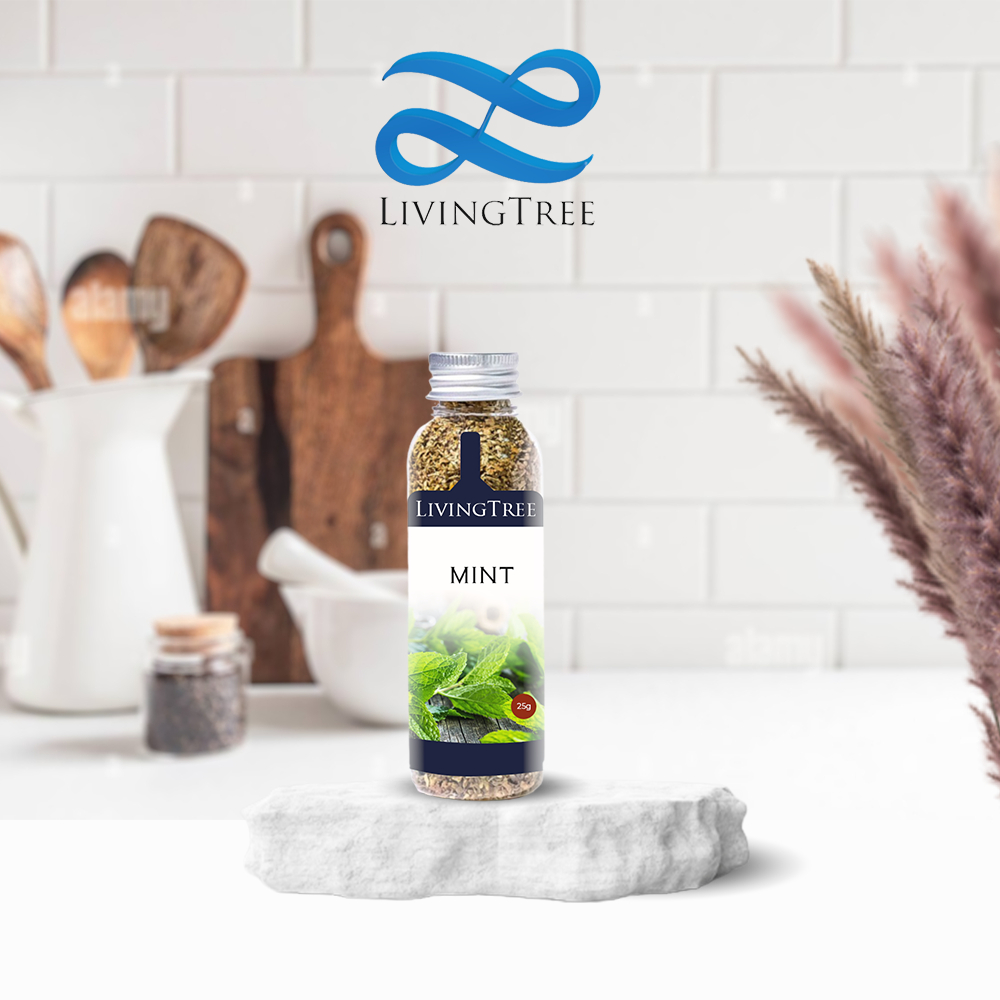 Jual Daun Mint Kering 25 gr Dried Mint Flakes Original LivingTree ...