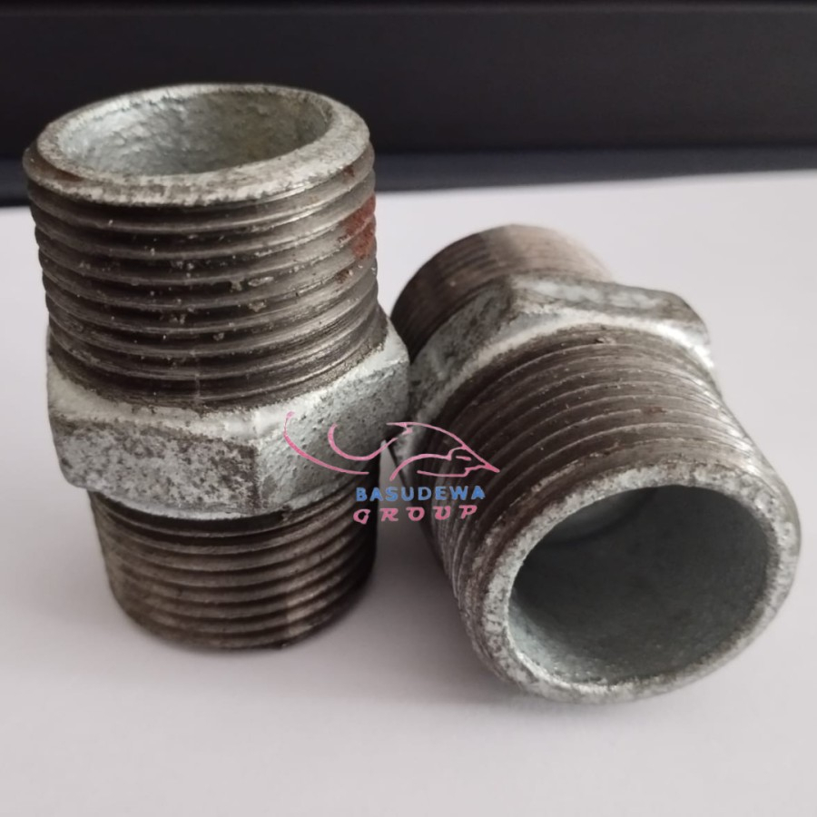 Jual DOUBLE NEPEL 1" GALVANIS / DOUBLE NIPPLE GALVANIS 1 INCH | Shopee Indonesia