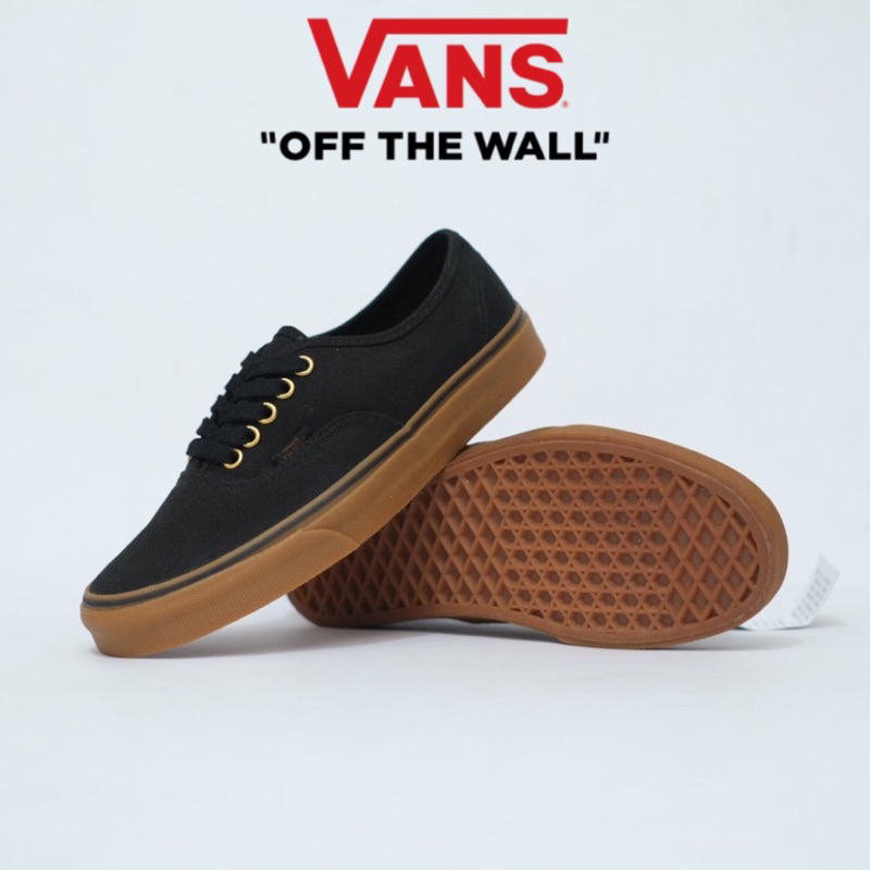 Jual Vans Authentic Black Rubber Gum Original | Shopee Indonesia