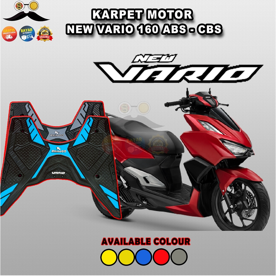 Jual KARPET MOTOR VARIO 160 ABS CBS ISS BORDES PIJAKAN ALAS KAKI V160 160CC | Shopee Indonesia