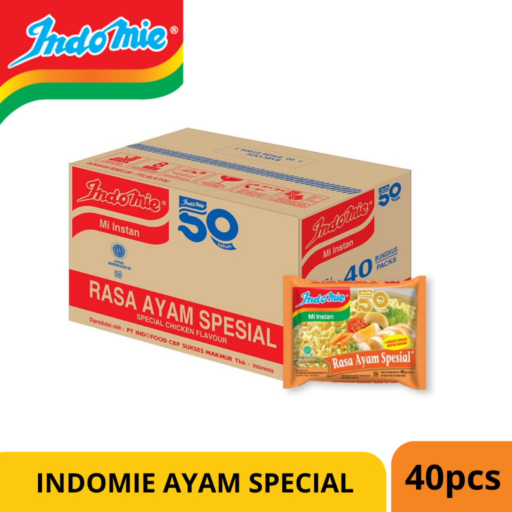 Jual indomie ayam spesial 1 dus isi 40pcs/ Mie instant indomie | Shopee ...