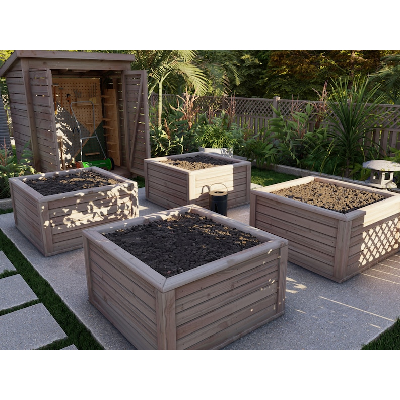 Jual EcoGarden Planter Box Kayu Serbaguna,planter box kayu tanaman ...