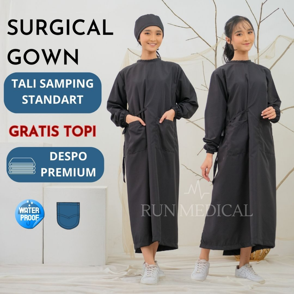 Jual APD GOWN SURGICAL / GOWN TALI SAMPING STANDART / GOWN SURGICAL ...