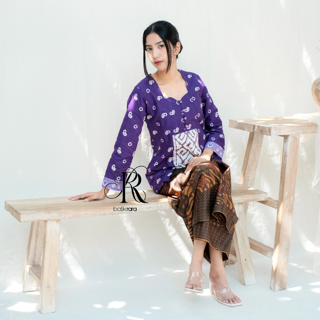 Jual Kutubaru Batik motif Jumputan kombinasi | Shopee Indonesia