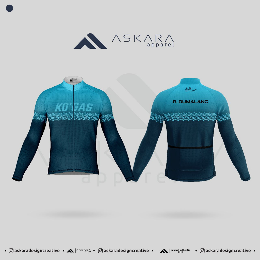 Jual Jersey Road Bike Premium Pro Long Sleeve Customized - Askara ...