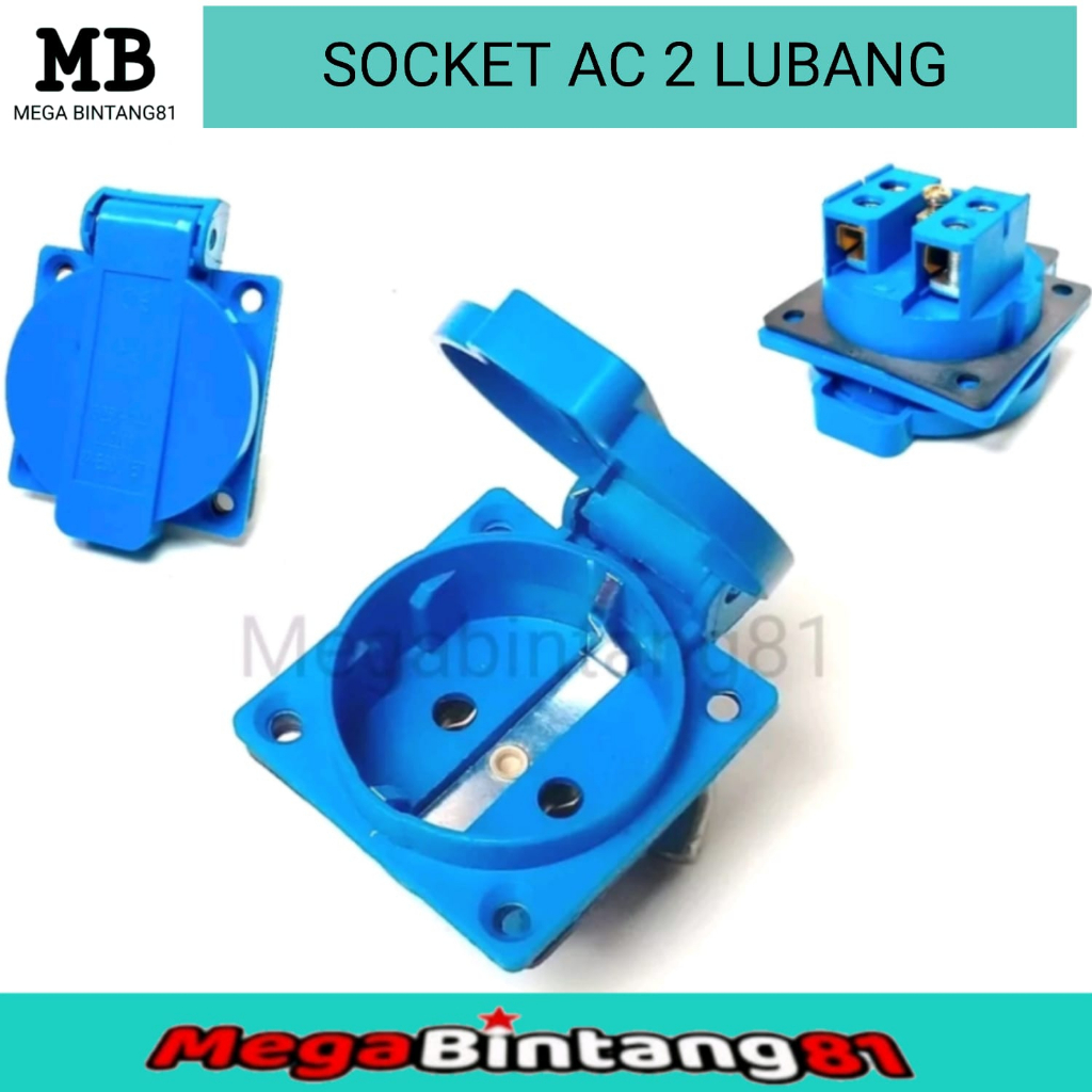 Jual panel Mounting 2pin 16A Ac plug genset ET950 1500W 4000W | Shopee ...