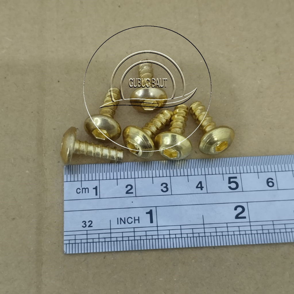 Jual BAUT CACING BODY 5 X 16 YAMAHA SKRUP SEKRUP 5X16 GOLD KUNCI L EMAS ...