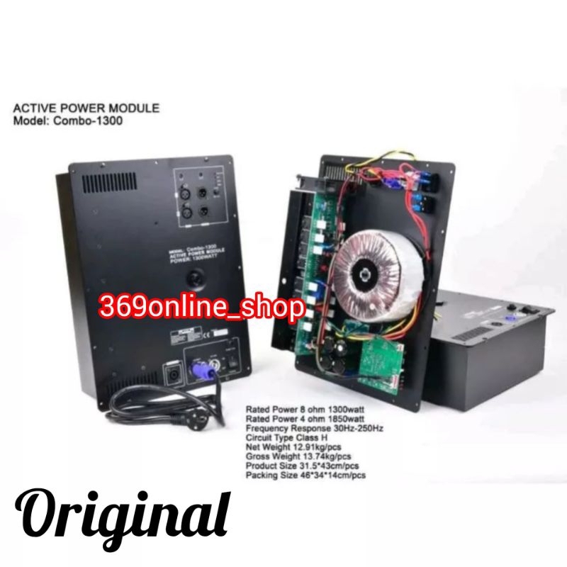 Jual Kit Subwoofer Aktif ASHLEY COMBO 1300 Modul subwoofer module ...