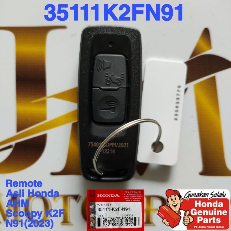 Jual 35111K2FN91 Remote Scoopy 2023 Keyless Asli Atau Ori Honda AHM ...