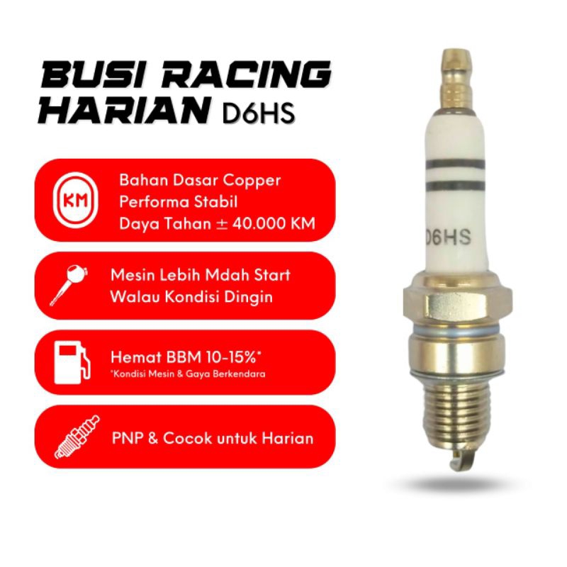 Jual BUSI D8EA GL GLMAX GLPRO TIGER MEGAPRO OLD SCORPIO THUNDER 250 ...