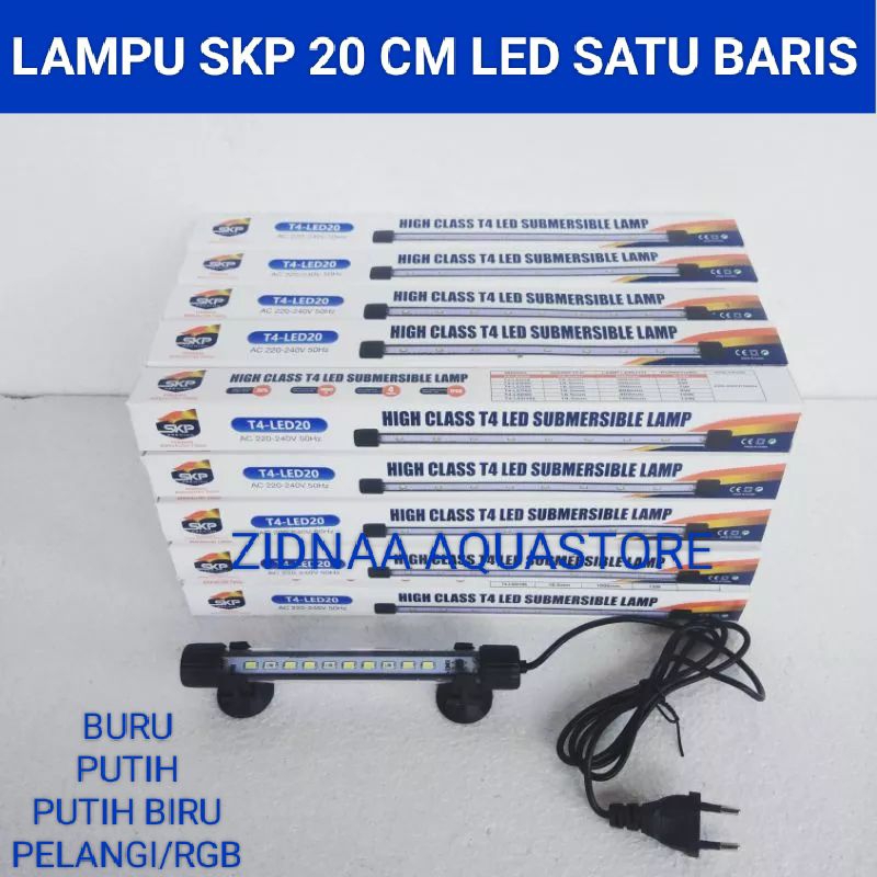 Jual LAMPU CELUP SKP LED 20CM SATU BARIS warna putih biru putih pelangi ...