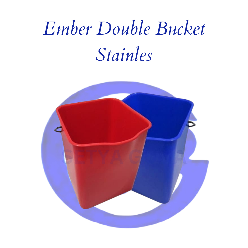 Jual Ember Double Bucket 2x25 Liter Stainless | Shopee Indonesia
