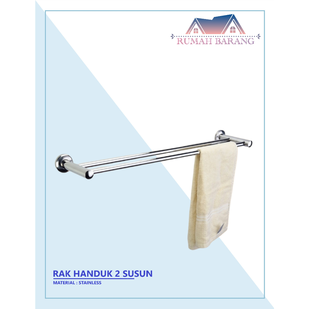 Jual Rak Handuk Gantung / Gantungan Handuk kamar mandi 2 susun ...