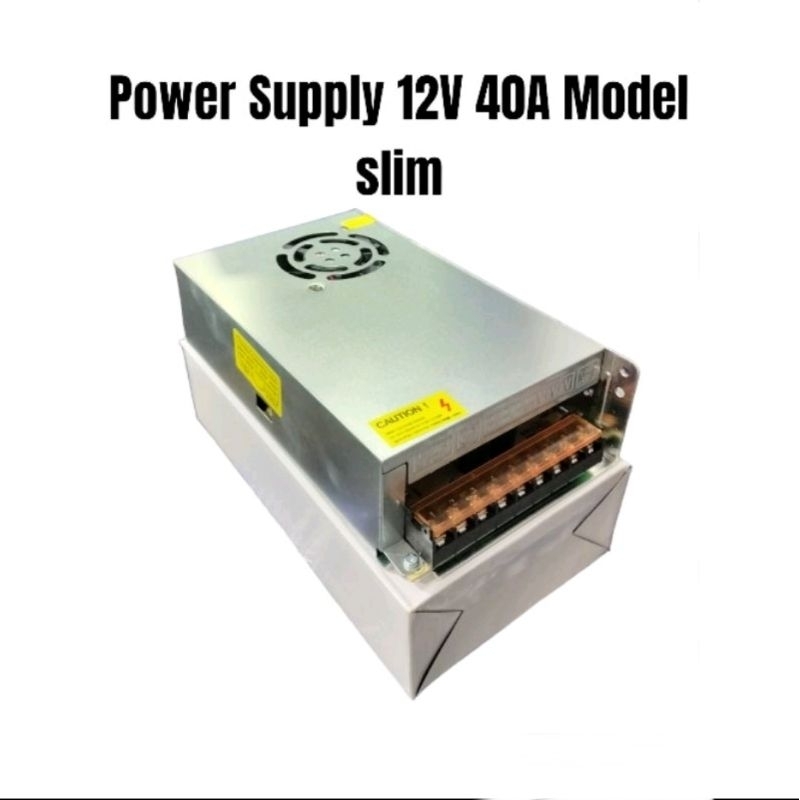 Jual Adaptor 12V 40A Switching Power Supply Slim | Shopee Indonesia