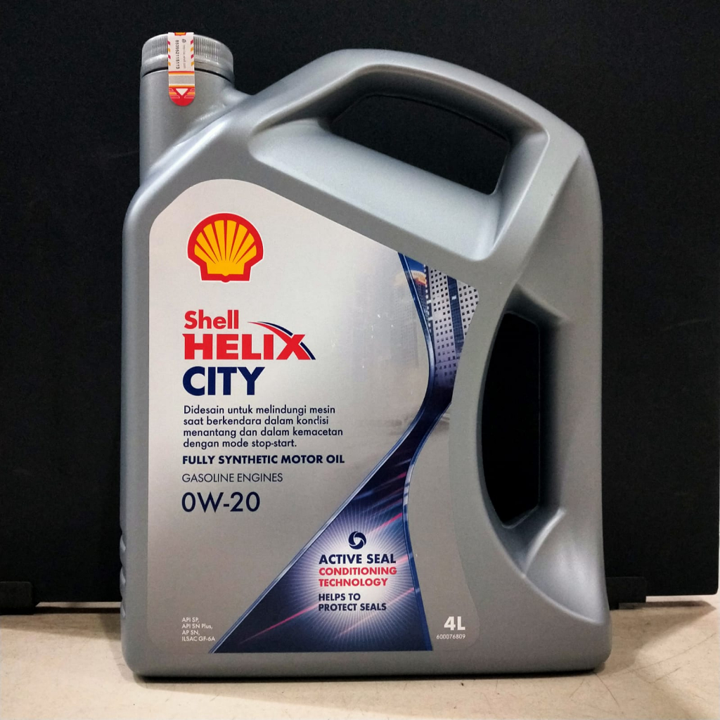 Jual OLI SHELL HELIX CITY 0W-20 GALON 4 LITER (PASTI JAYA BAN) | Shopee ...