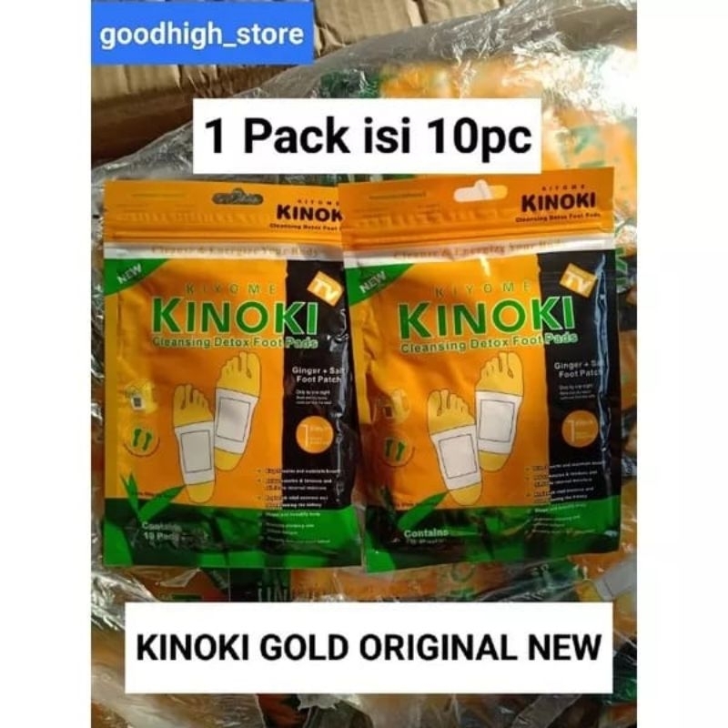 Jual KINOKI GOLD ORIGINAL 1 BOK (10PCS) NEW PACKING | Shopee Indonesia
