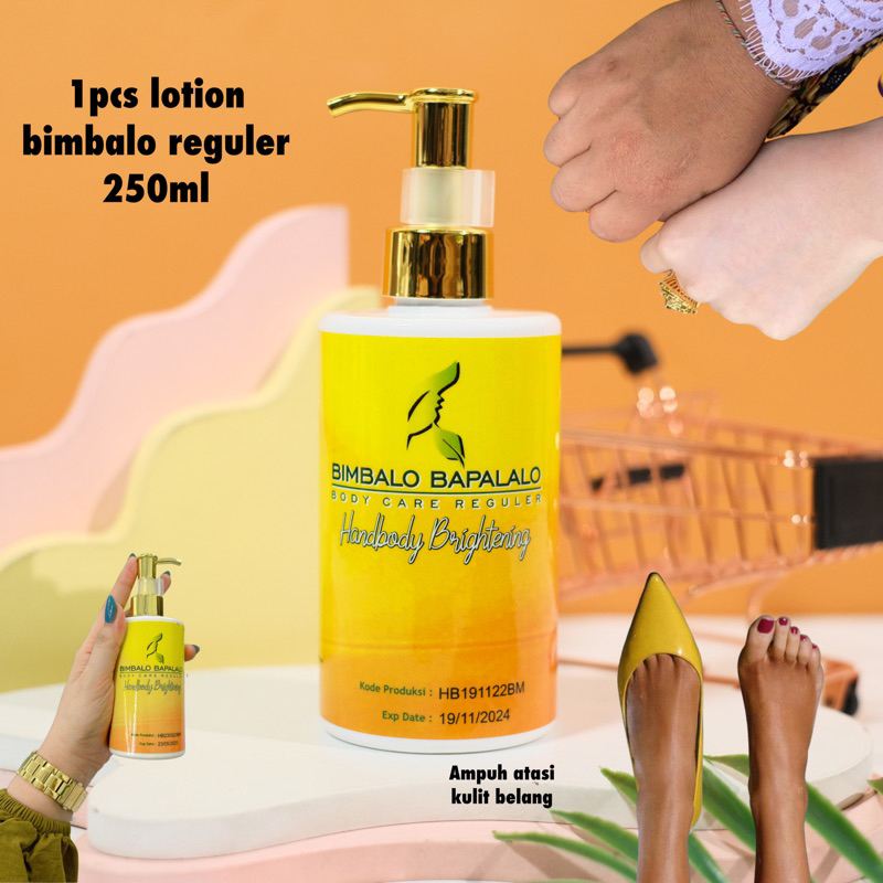 Jual 1pcs HB LOTION PEMUTIH BADAN BIMBALO REGULER (250ml) | Shopee Indonesia