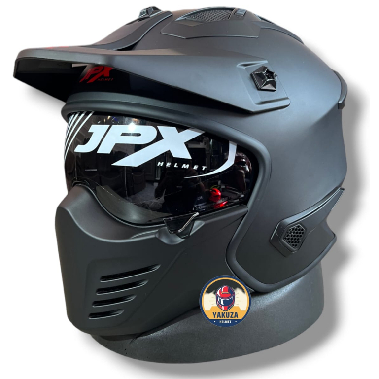 Jual JPX MX 726R MOTOCROSS DUAL MODE DENGAN INNER VISOR SOLID ORIGINAL SNI | Shopee Indonesia