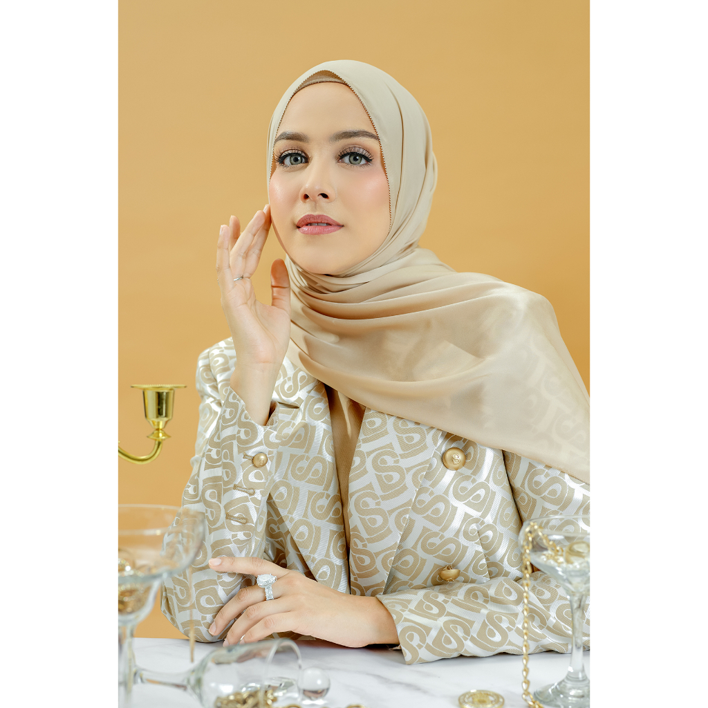 Jual Zara Shawl - Milk Tea | Shopee Indonesia