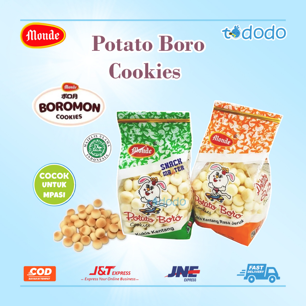 Jual Cemilan Bayi Snack Sehat Mpasi Monde Potato Boro 110gr | Shopee ...