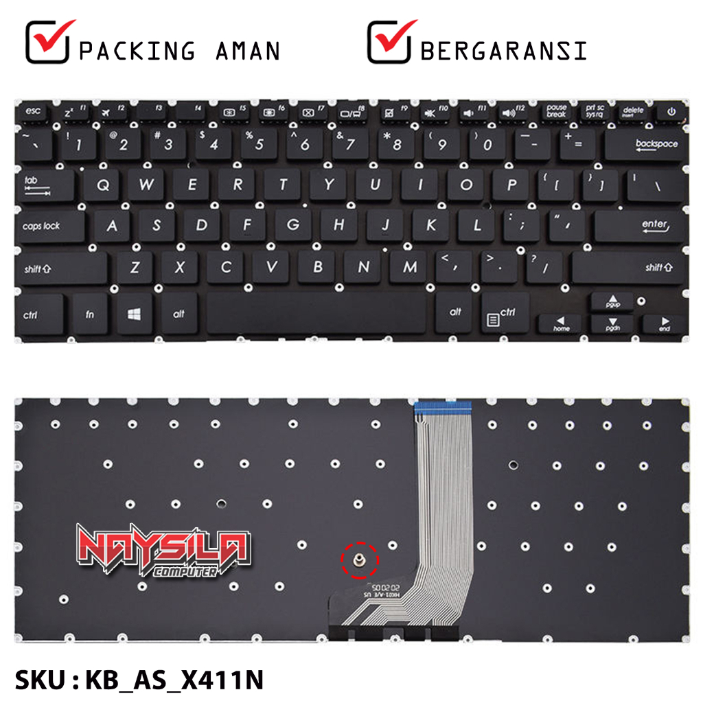Jual KEYBOARD ASUS VIVOBOOK 14 A411 A411Q A411QA A411U A411UF X411 ...