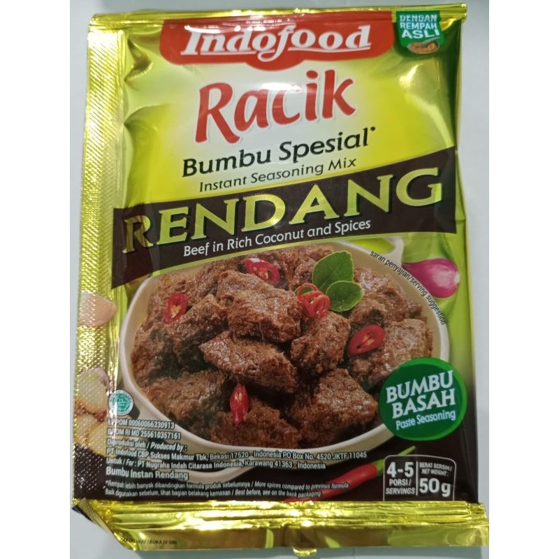 Jual Indofood bumbu racik,opor ayam,rendang,soto ayam,gulai 45-50 gr ...