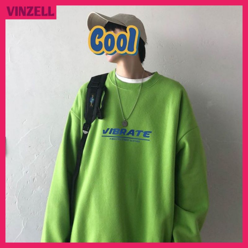 Jual SWEATER KOREAN STYLE VIBRATE BIGSIZE (S-6XL) CREWNECK OVERSIZE ...